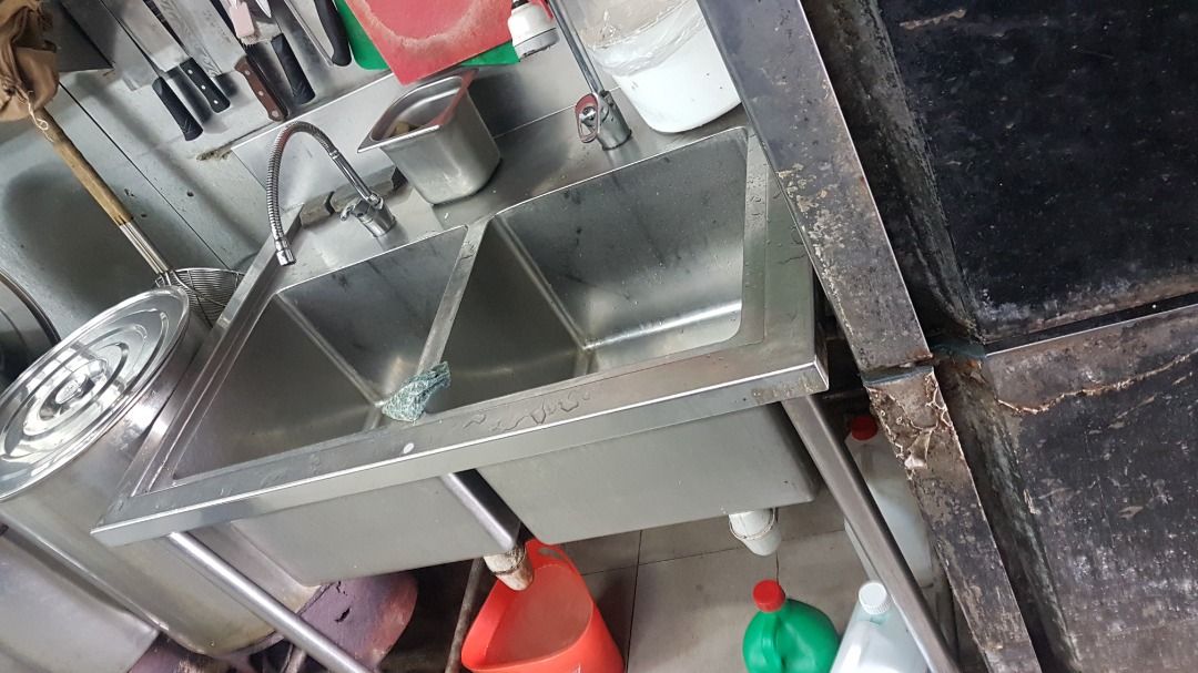 All must go today...freezer/chiller. Trolleys. Shelving. Various basins ...