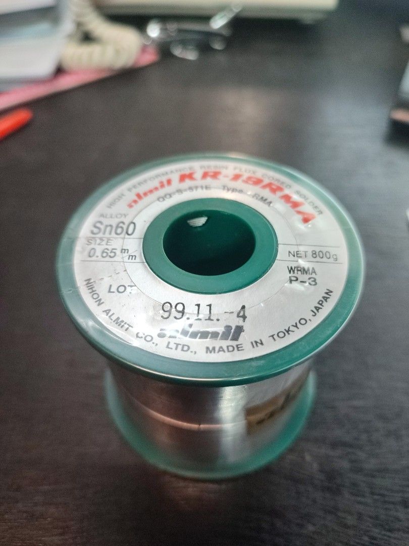 Almit KR-19RMA Flux Cored Solder, Hobbies & Toys, Toys & Games on Carousell