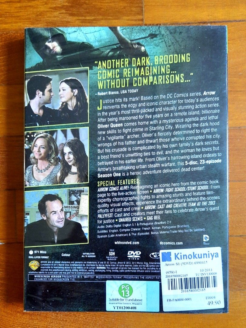 Arrow : The Complete 1st Season DVD, Hobbies & Toys, Music & Media, CDs & DVDs on Carousell
