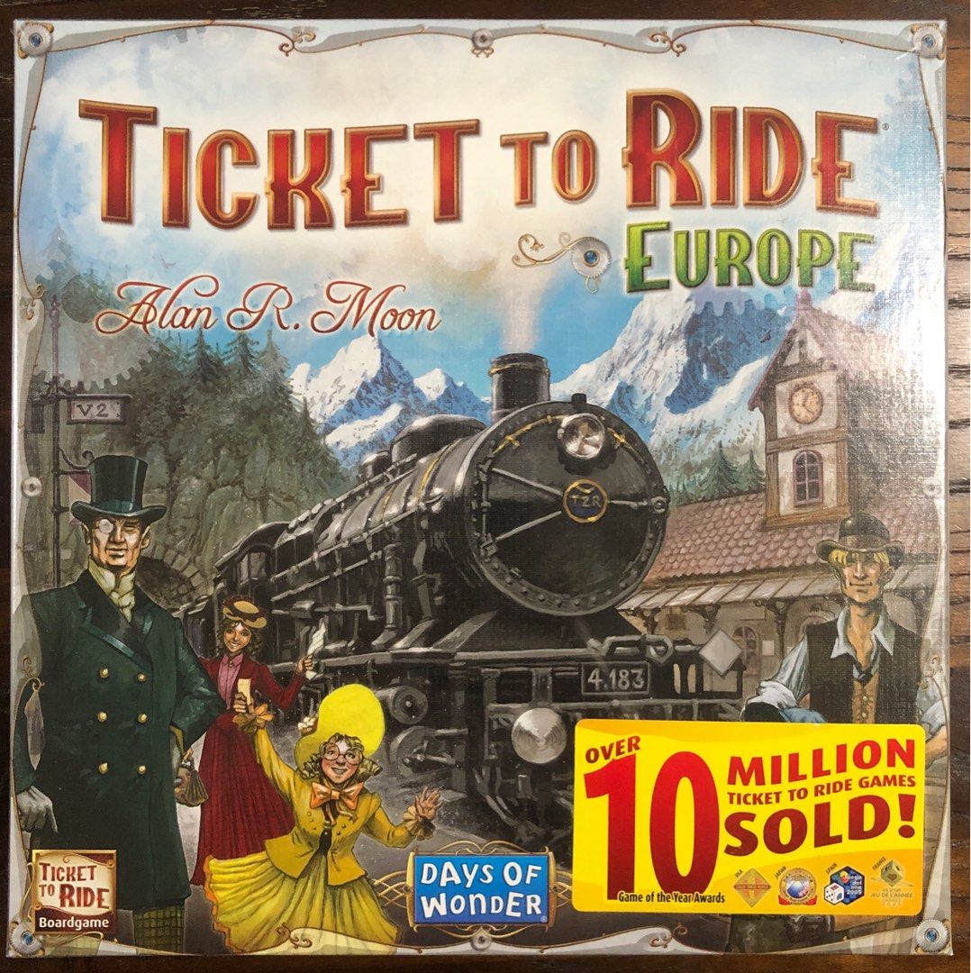 (100% Authentic) Ticket to Ride Europe, Hobbies & Toys, Toys & Games on ...