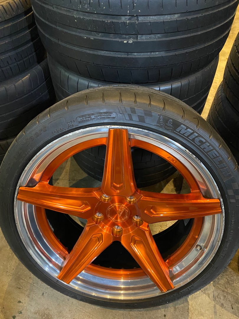 BC Two piece force wheel, Car Accessories, Tyres & Rims on Carousell