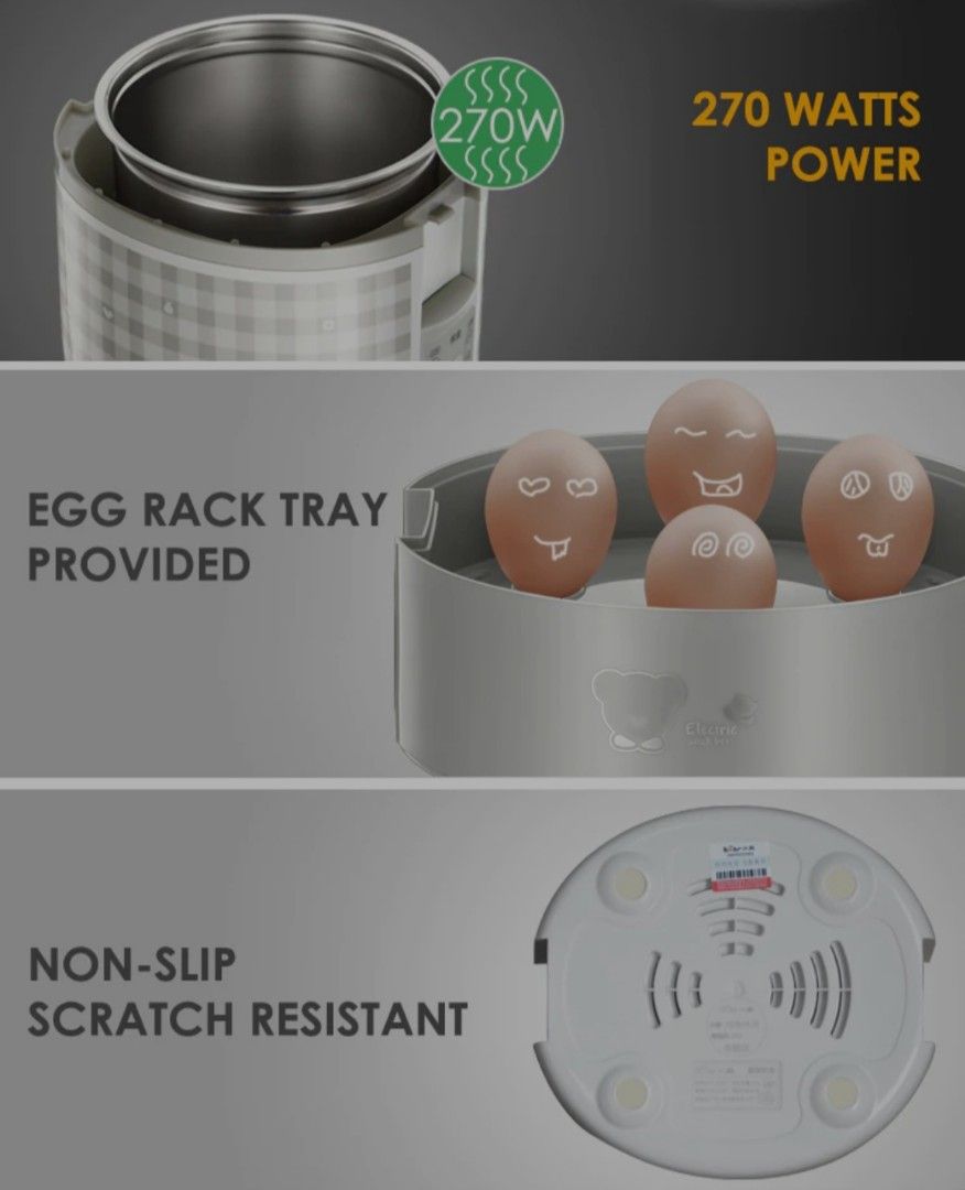 Bear Digital Lunch box 4-in-1 Heating 2.0L Electric Multi Pot (DFH ...