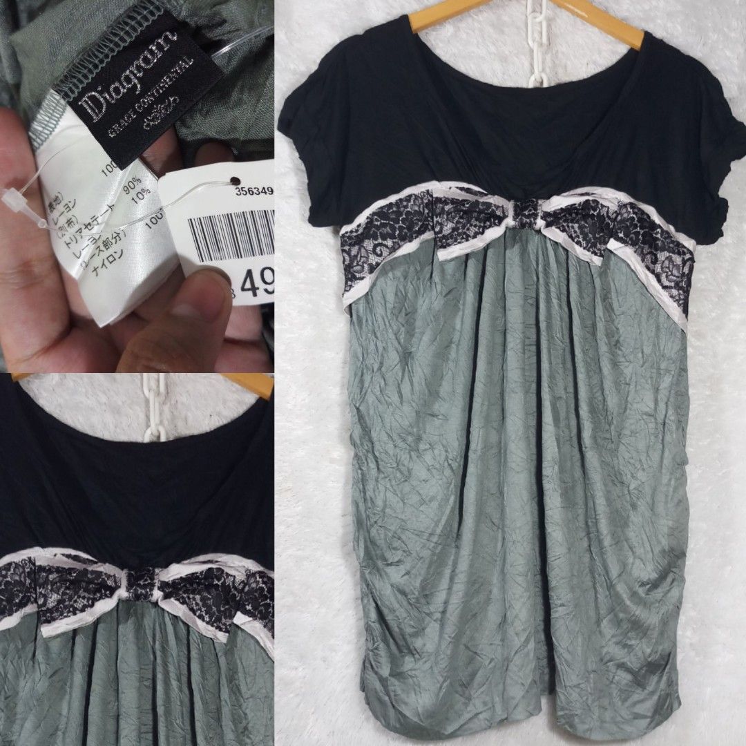 [BNWT] Authentic Diagram two tone tunic, Fesyen Wanita, Pakaian Wanita ...