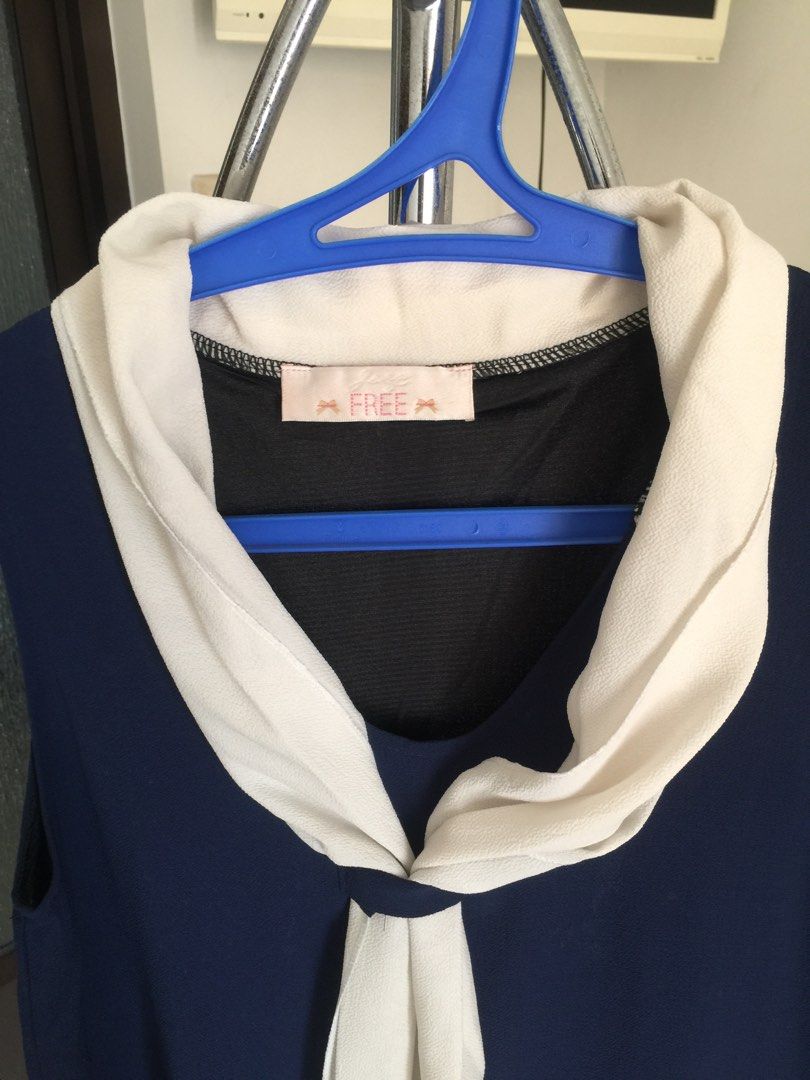 Brand New Dress atau Outer Warna Navy Brand Jrep Free Size on Carousell