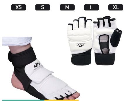 [Brand New]Taekwondo Hand Protection Guard + Leg Protection Guard Set ...