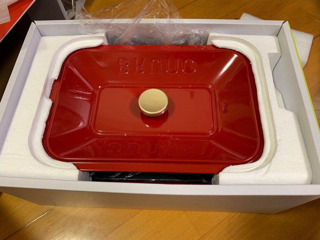 Bruno compact hot plate - red, 家庭電器, 廚房電器, 燒烤爐及火鍋鍋具 - Carousell