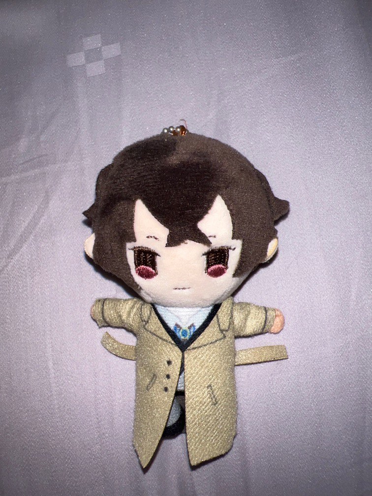 bungou stray dogs dazai mini plush keychain, Hobbies & Toys ...