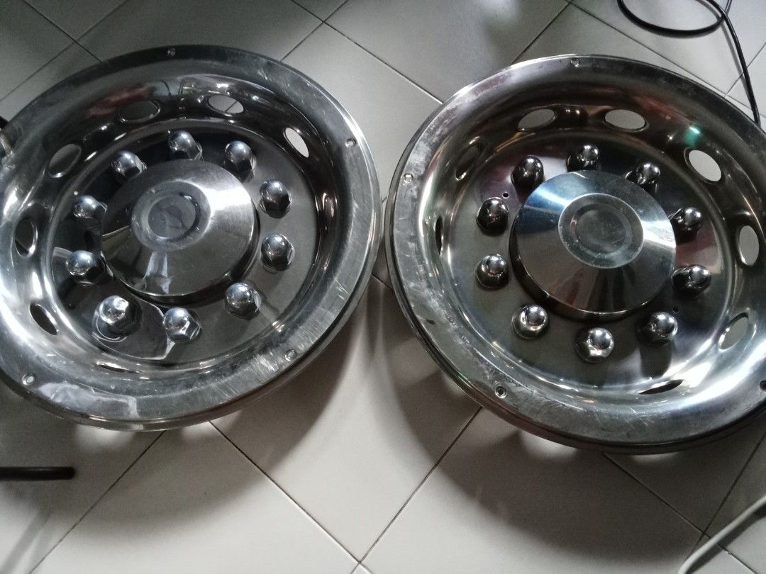 Bus rim rear tyre cover, Car Accessories, Tyres & Rims on Carousell