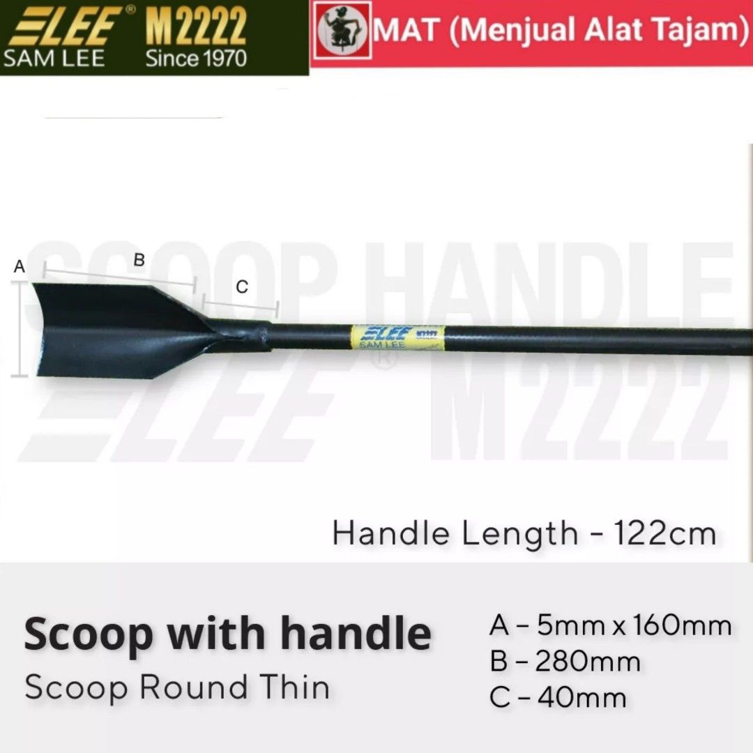 Cangkul Lurus/ Straight Hoe / Scoop With Handle Brand SamLee M2222 ...