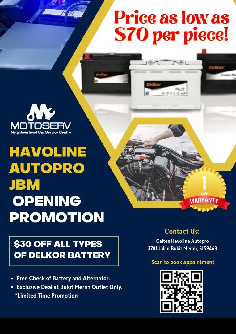 Car battery promo, Car Accessories, Car Workshops & Services on Carousell