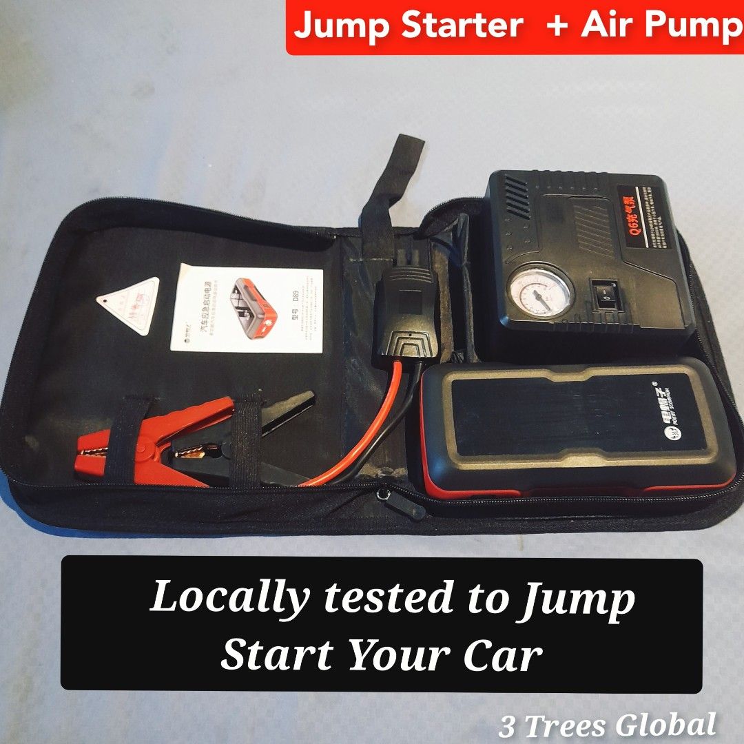 Car Jump Starter POERT SCORPION D89 Powerbank, Flashlight, Tyre Air ...