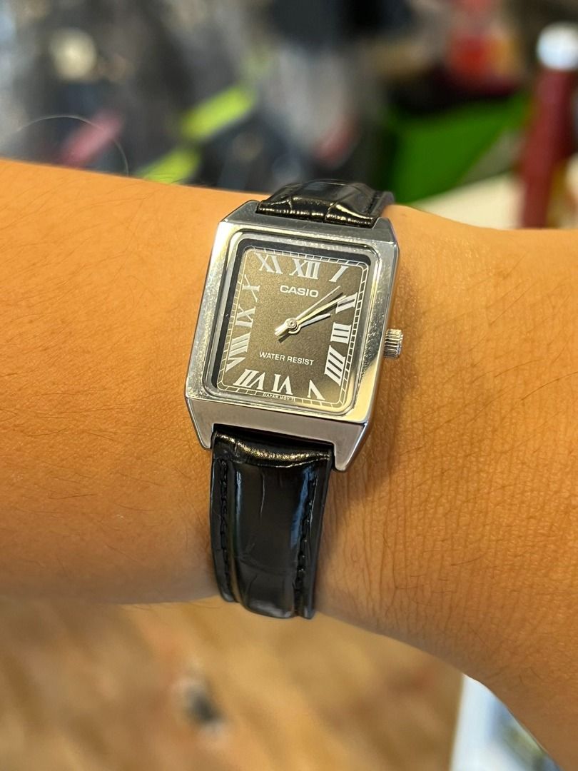 CASIO Analog Black Leather Ladies Watch LTP-V007L-1B / Legit Casio ...