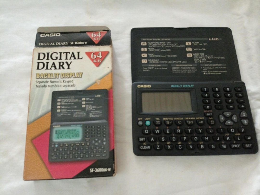 Casio Digital Diary Vintage, Hobbies & Toys, Memorabilia & Collectibles ...
