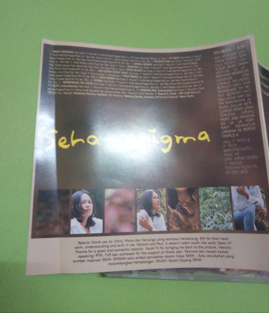 CD SEHA : ENIGMA ALBUM (1993 ) MALAY POP DANCE SEHA FREEDOM, Hobbies ...