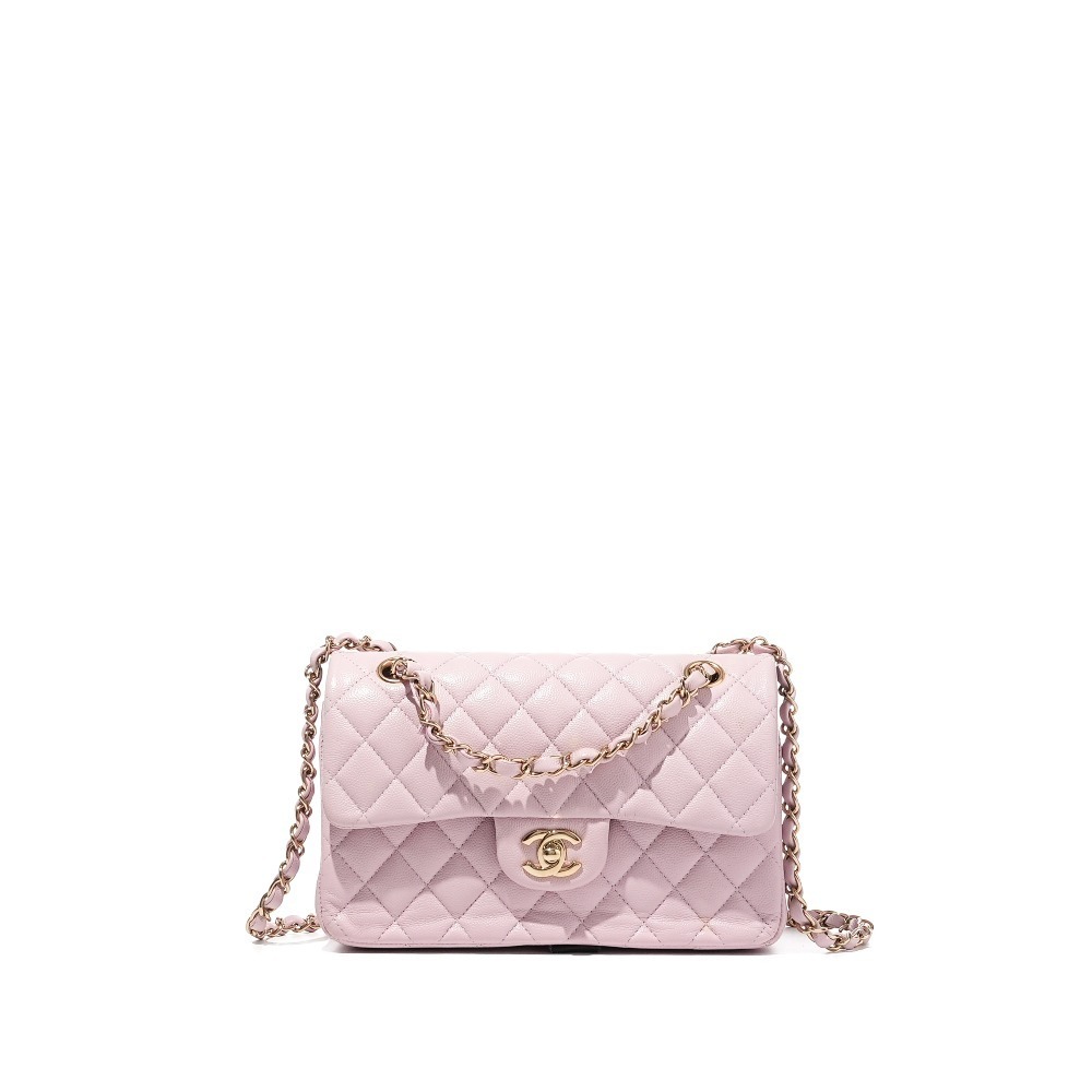 Chanel Small Classic Flap Caviar Leather in Baby Pink - Series 31 on ...