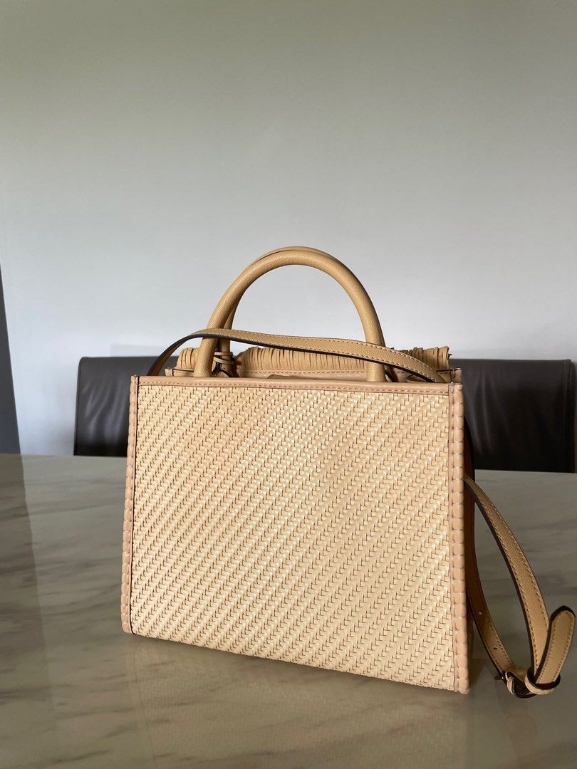 Charles and Keith Straw Top Handle Sling Bag, Women's Fashion, Bags ...