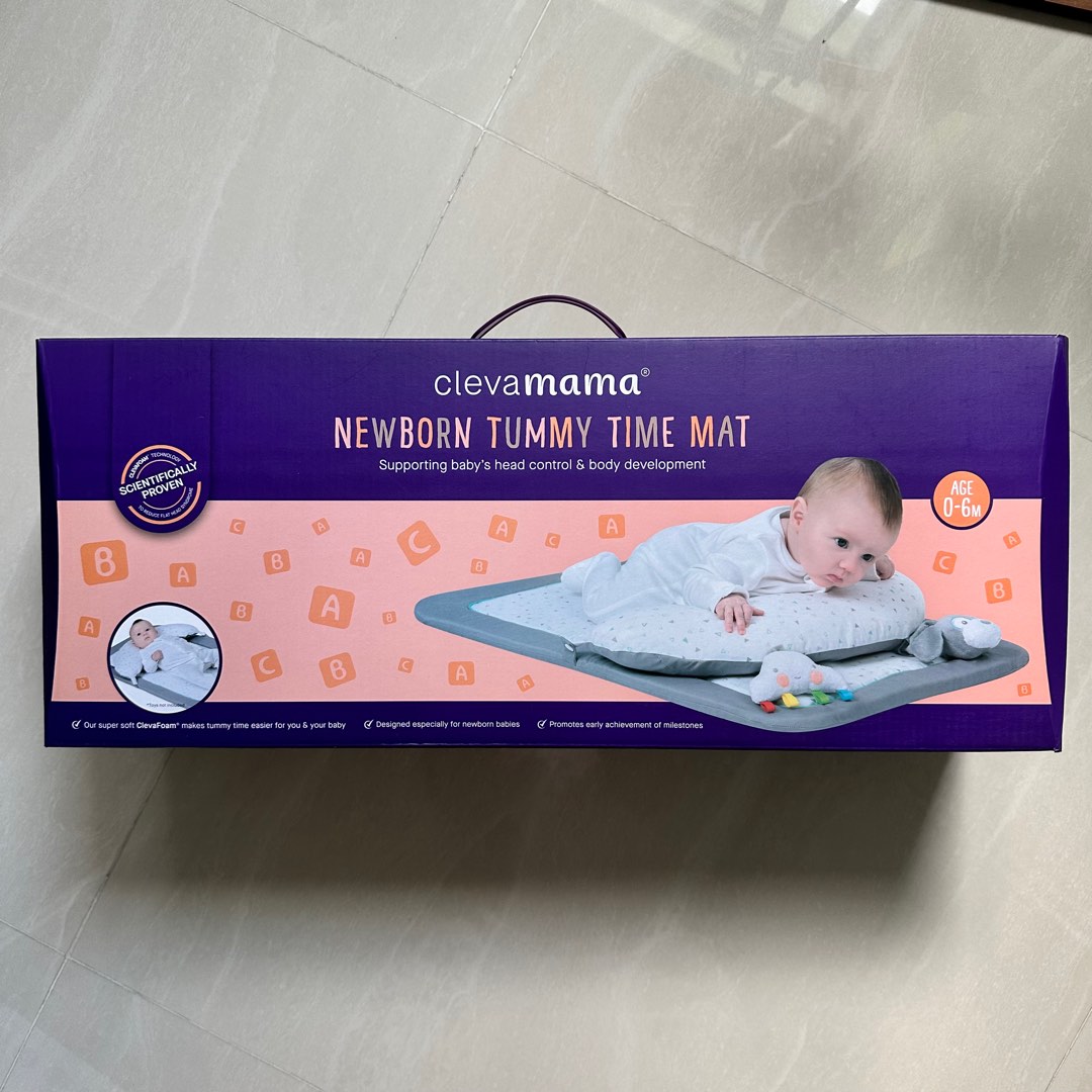 Clevamama Tummy Time Mat, Babies & Kids, Infant Playtime on Carousell