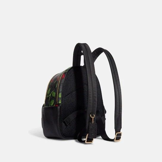 Coach Mini Court Backpack In Singapore Canvas with Fairytale Rose Print ...