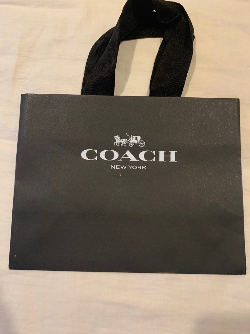 Coach paper bag small, Luxury, Bags & Wallets on Carousell