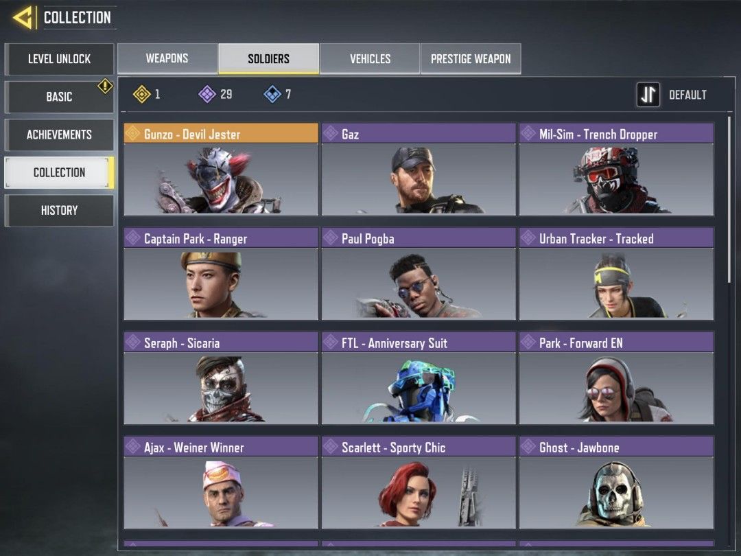 CODM Leg Gunzo Account, Video Gaming, Video Games, Others on Carousell