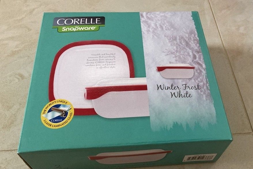Corelle Snapware 1.4L square x 2 sets, Furniture & Home Living ...