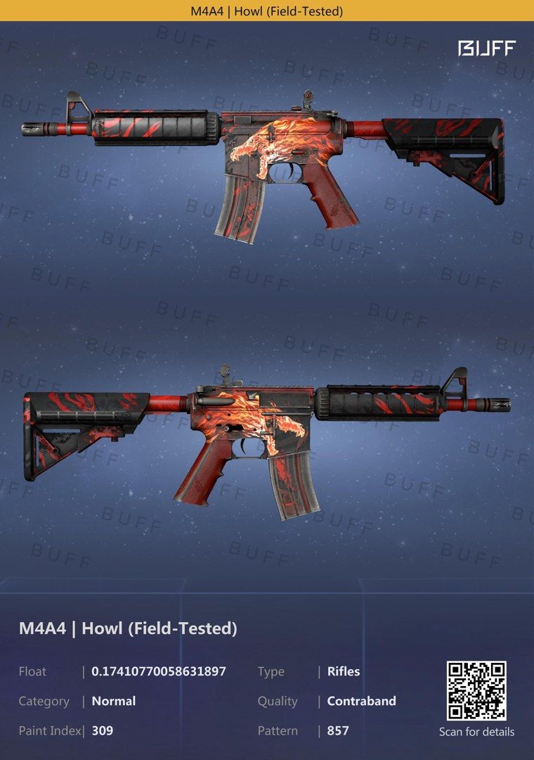 CSGO M4A4 Howl, Video Gaming, Gaming Accessories, In-Game Products on Carousell