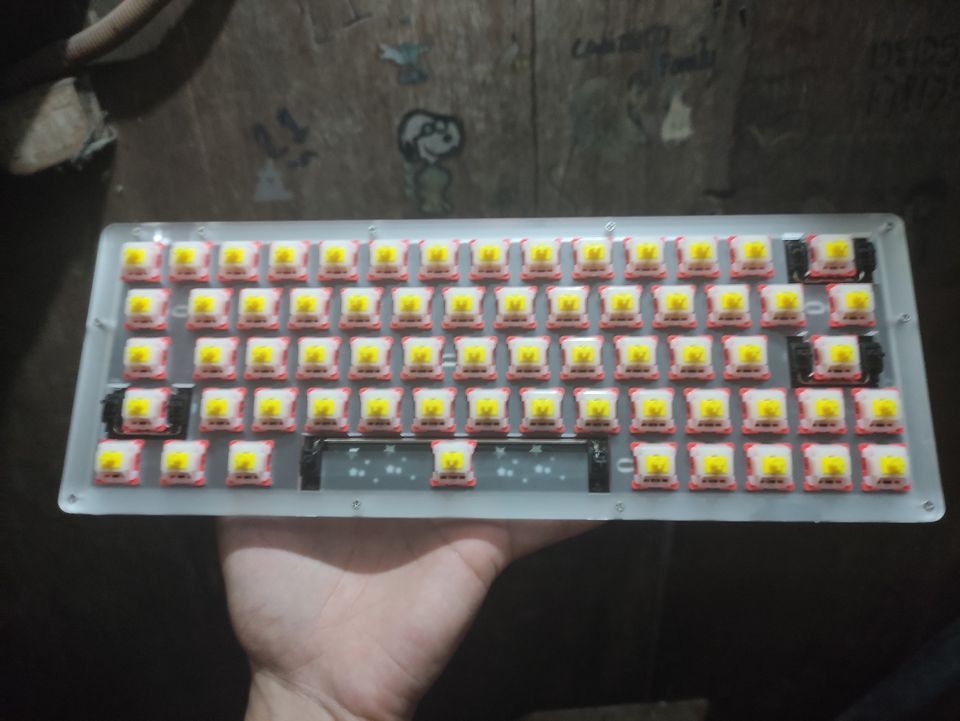 CX60 PCB in Stacked Acrylic Barebones 1 Layer Tape and Foam Mod ...