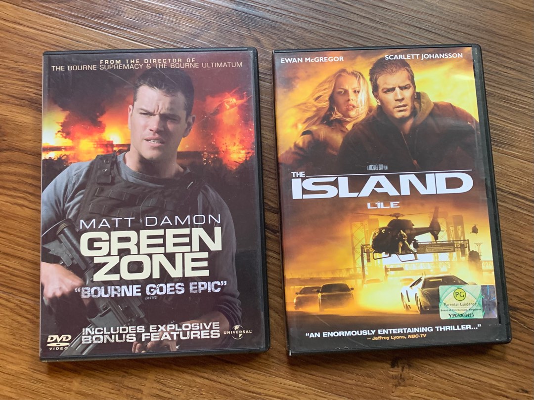 DVD Green Zone / The Island, Hobbies & Toys, Music & Media, CDs & DVDs ...