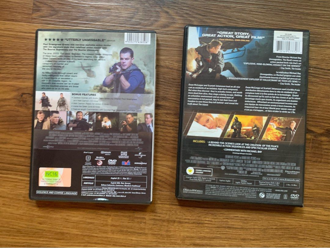 DVD Green Zone / The Island, Hobbies & Toys, Music & Media, CDs & DVDs ...
