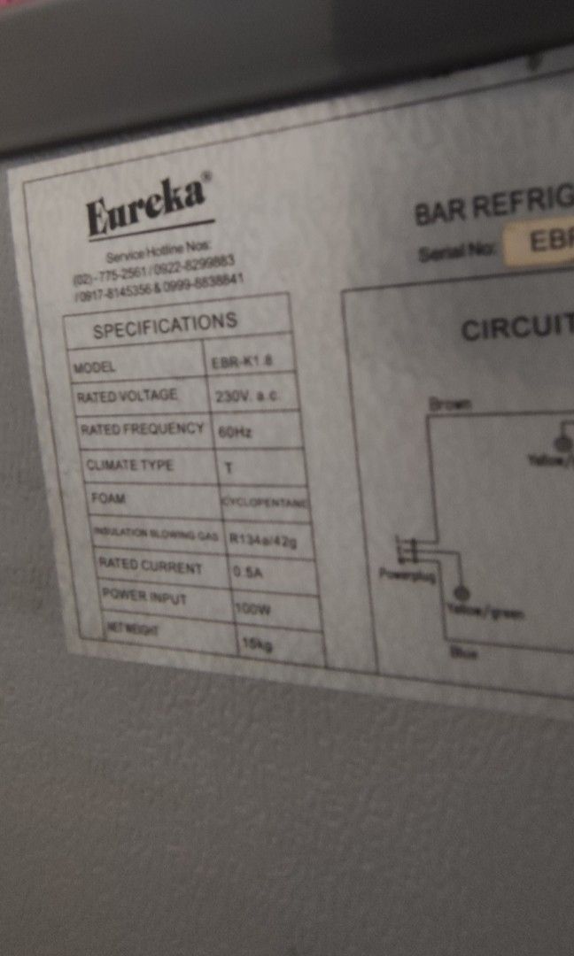Eureka mini ref, TV & Home Appliances, Kitchen Appliances ...