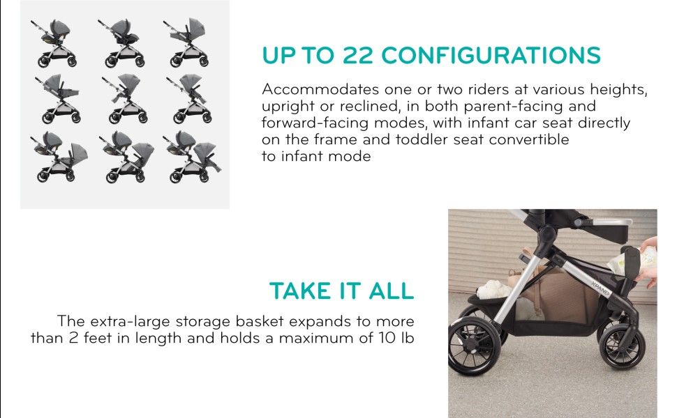 Evenflo Pivot Xpand Modular Travel System, Babies & Kids, Going Out ...