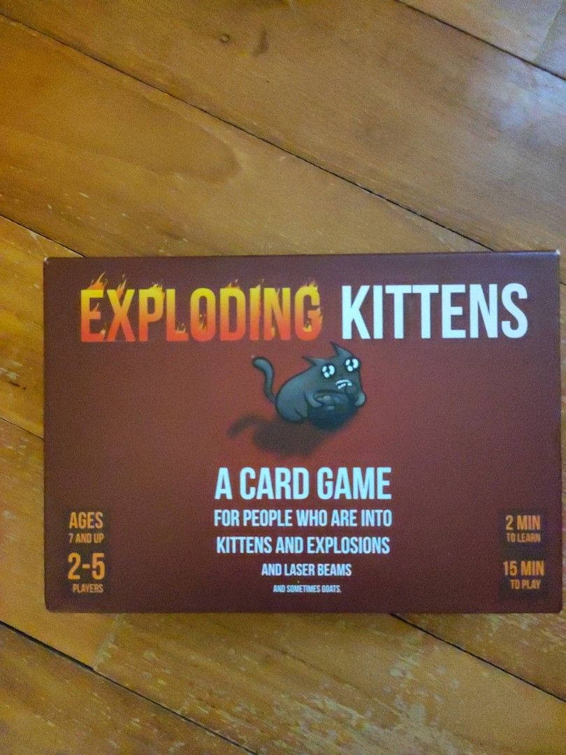 Exploding Kittens Base Game, Hobbies & Toys, Toys & Games on Carousell
