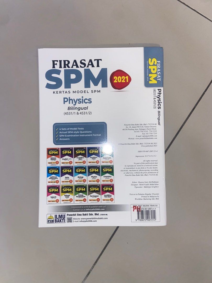 Firasat SPM Physics Form 5, Hobbies & Toys, Books & Magazines, Textbooks on Carousell