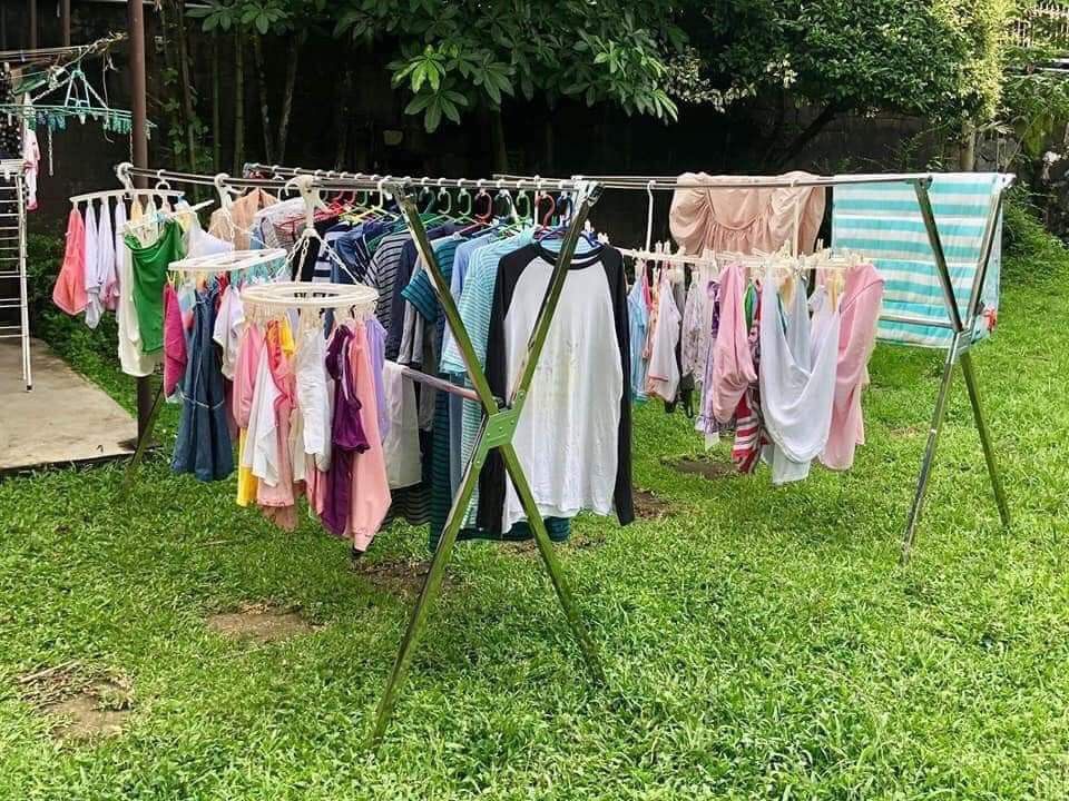 Foldable/ Adjustable Stainless Steel Sampayan on Carousell