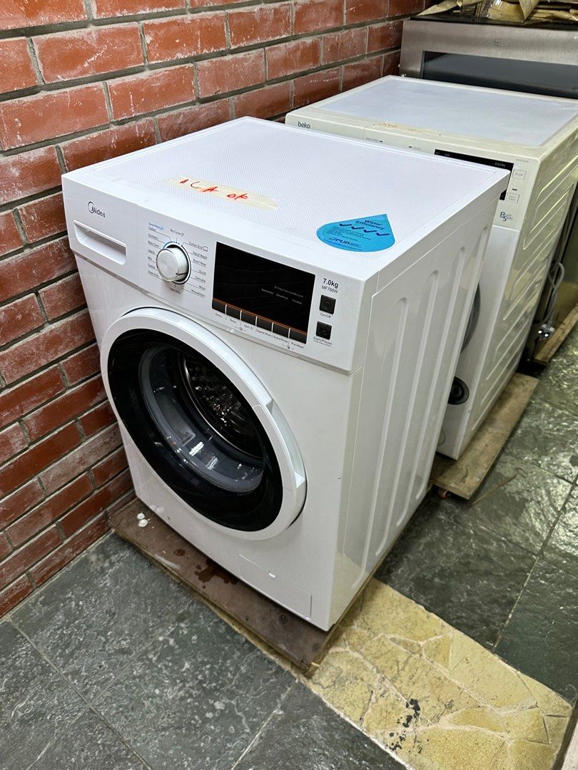 Free Delivery! Midea 7KG Front-Loader Washing Machine MF768-1, TV ...