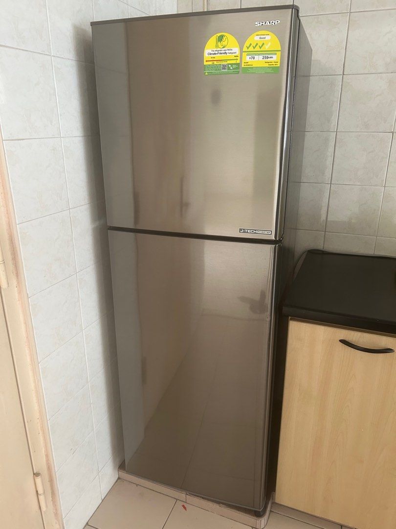Sharp fridge about 1 year old , TV & Home Appliances, Kitchen ...