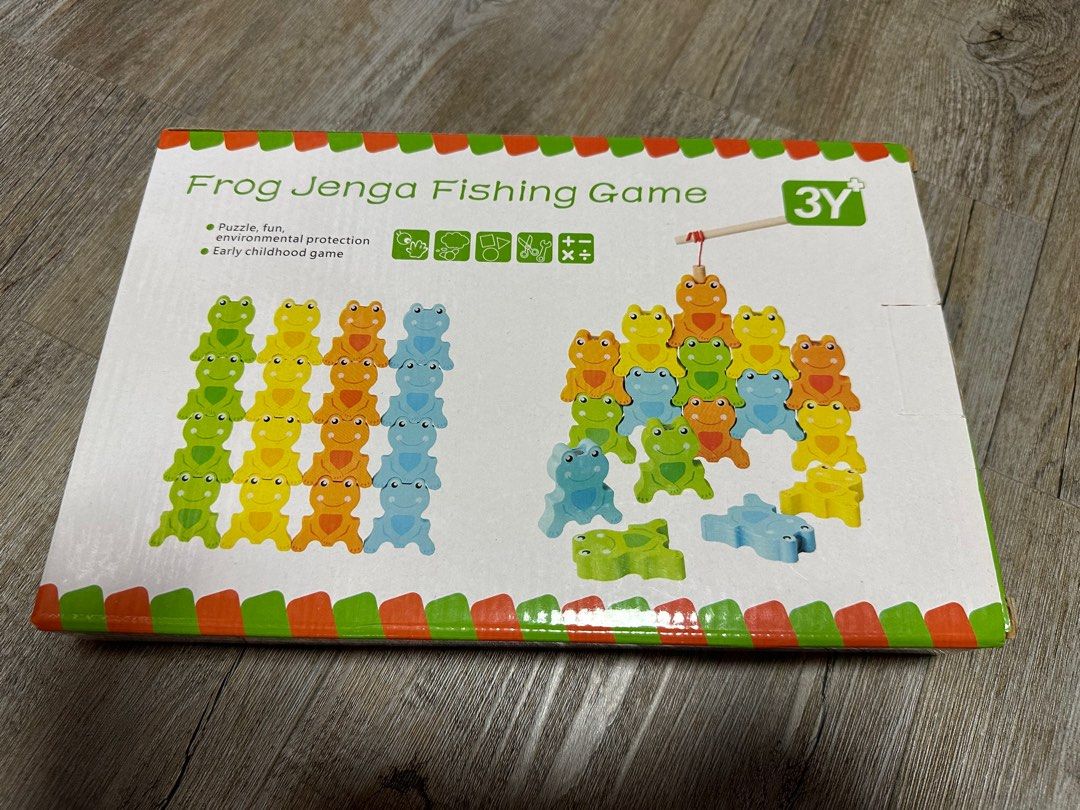 Frog Jenga Fishing Game, Hobbies & Toys, Toys & Games on Carousell