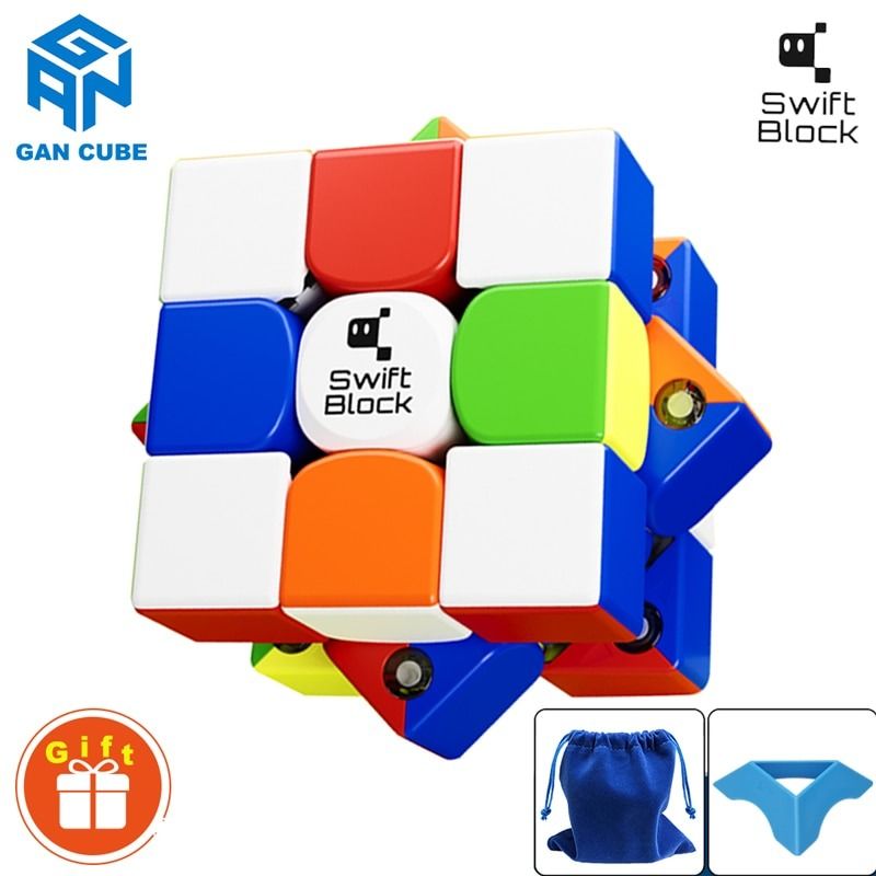 GAN Swift Block 355S 3x3 Magnetic Magic Cube 3×3 Speed Puzz, 興趣及遊戲, 玩具 ...