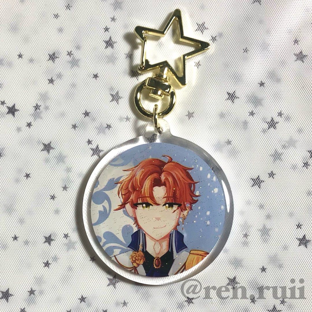 [Genshin Impact] [Project Sekai/pjsk/prsk] fanmade glitter keychains ...