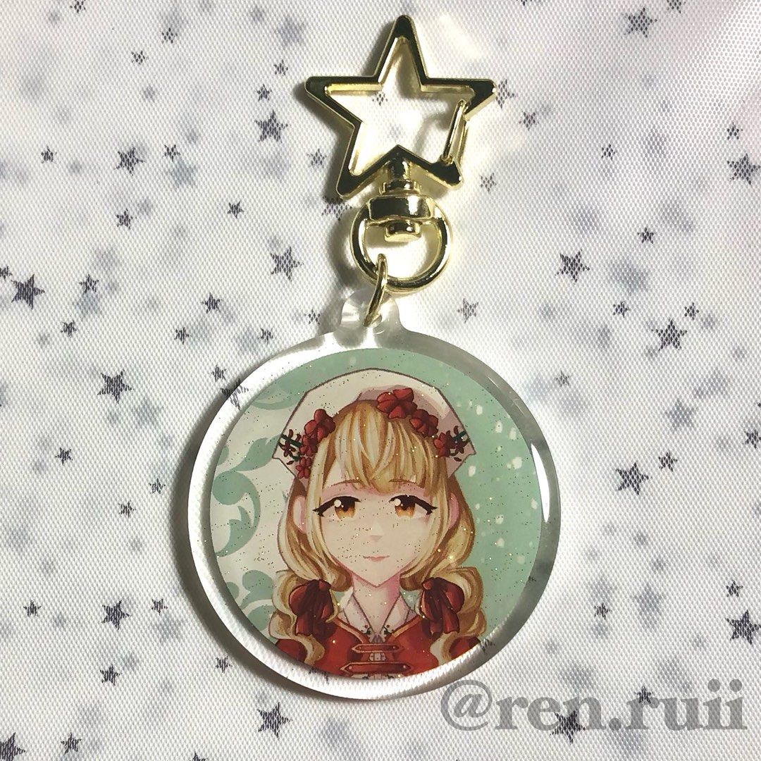 [Genshin Impact] [Project Sekai/pjsk/prsk] fanmade glitter keychains ...