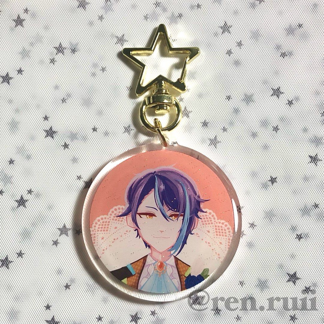 [Genshin Impact] [Project Sekai/pjsk/prsk] fanmade glitter keychains ...