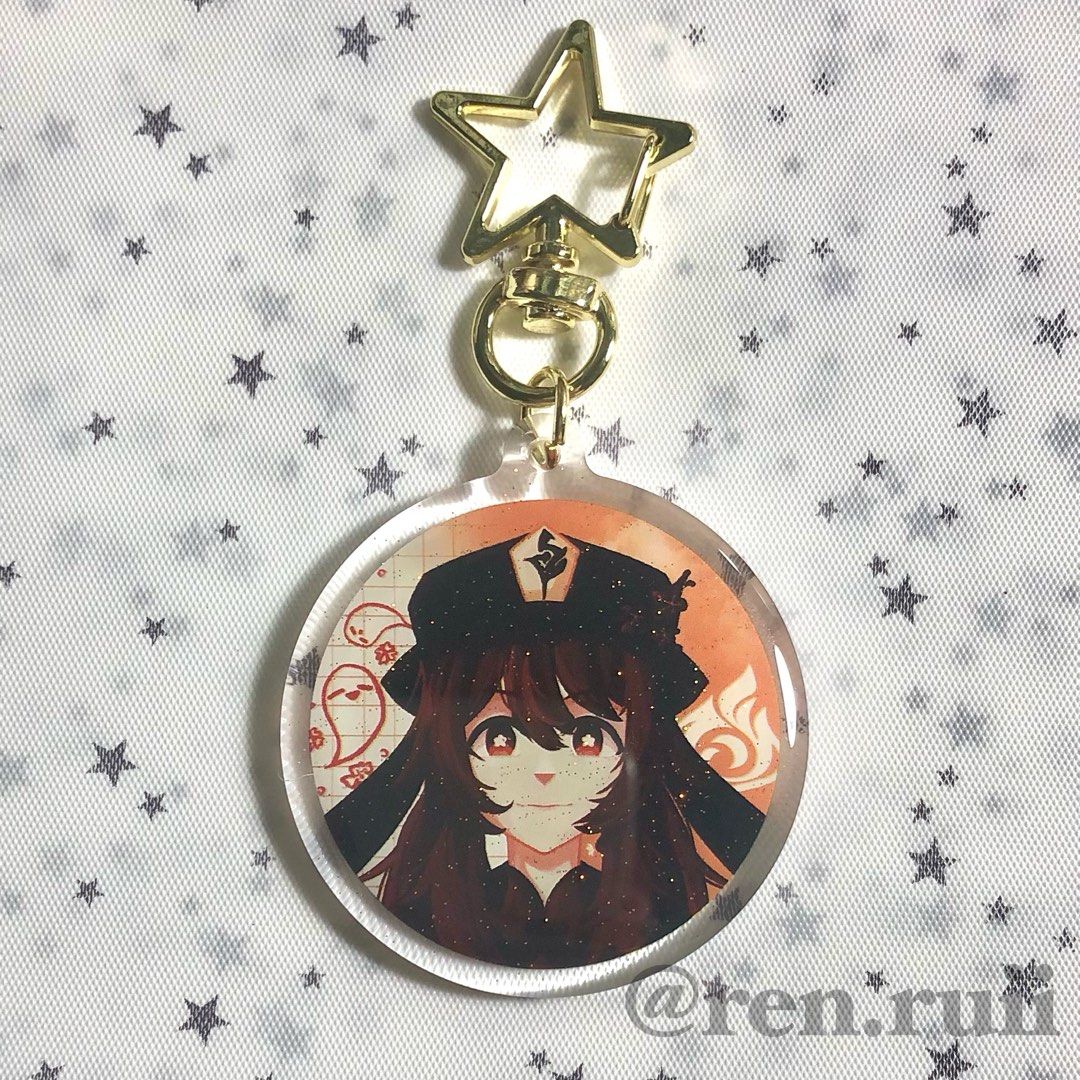 [Genshin Impact] [Project Sekai/pjsk/prsk] fanmade glitter keychains ...