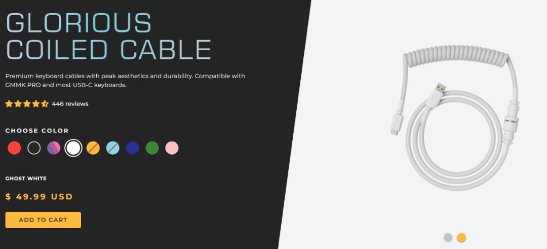 Glorius Coiled Cable, Computers & Tech, Parts & Accessories, Cables ...