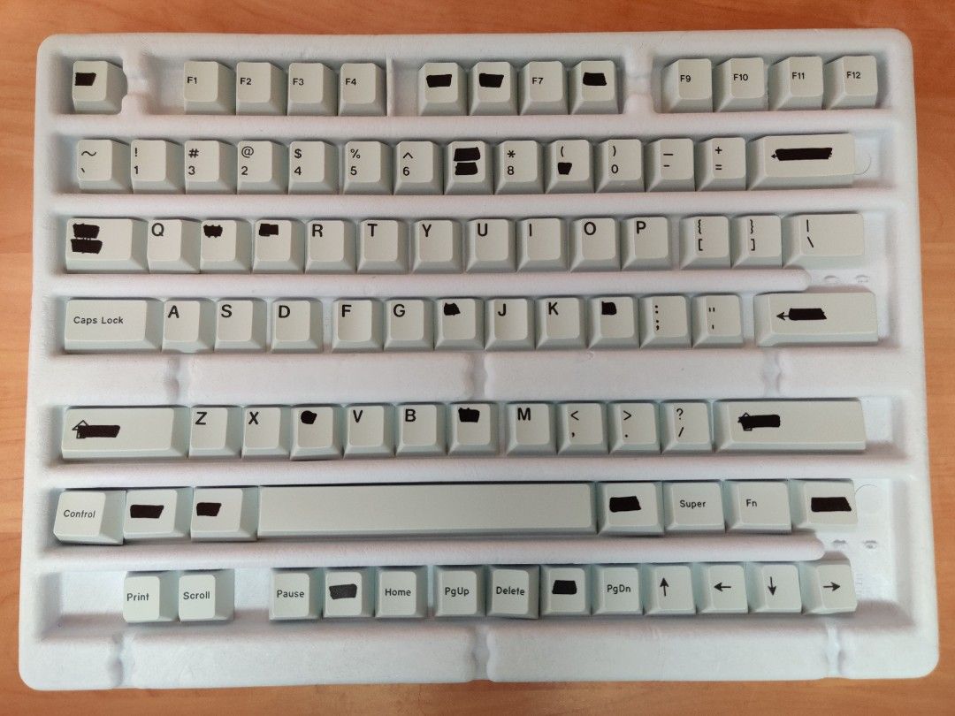 GMK Redacted Base Kit Keycaps, Computers & Tech, Parts & Accessories ...