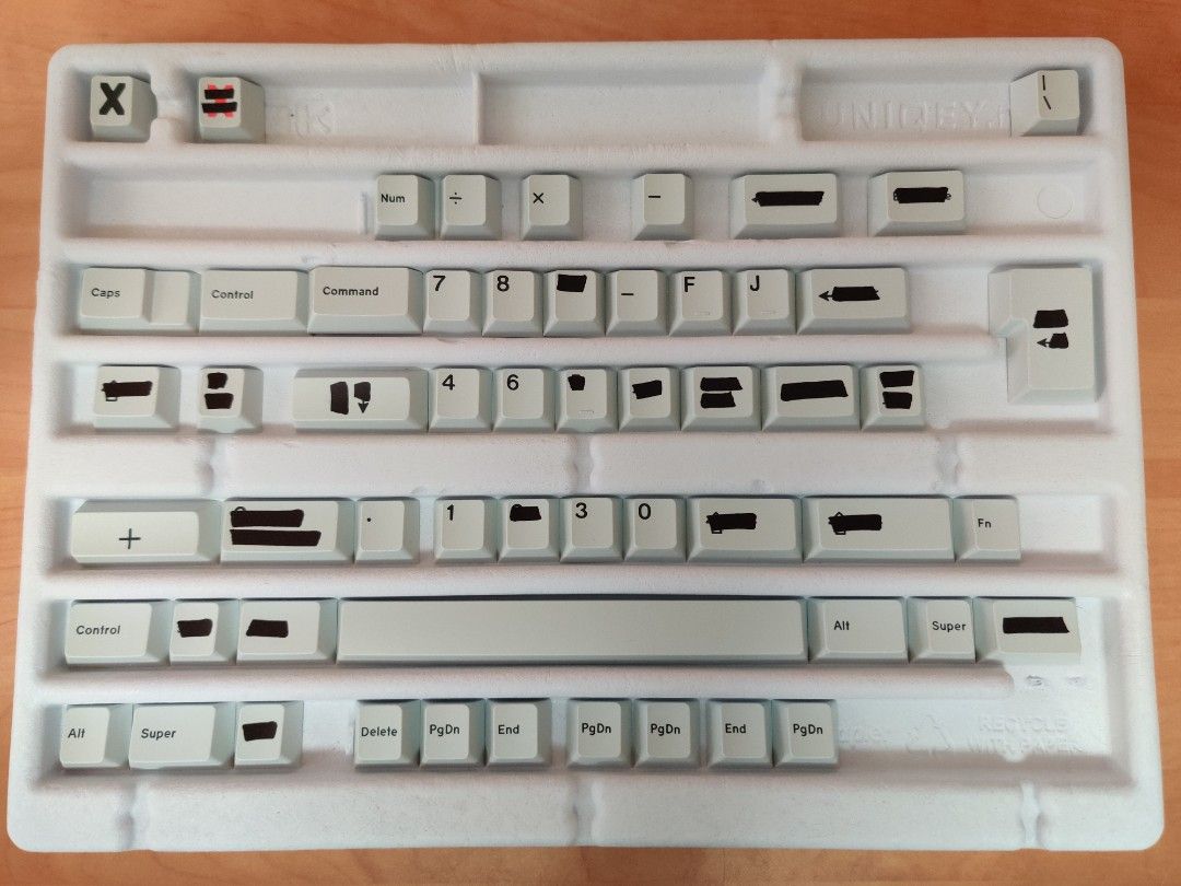 GMK Redacted Base Kit Keycaps, Computers & Tech, Parts & Accessories ...