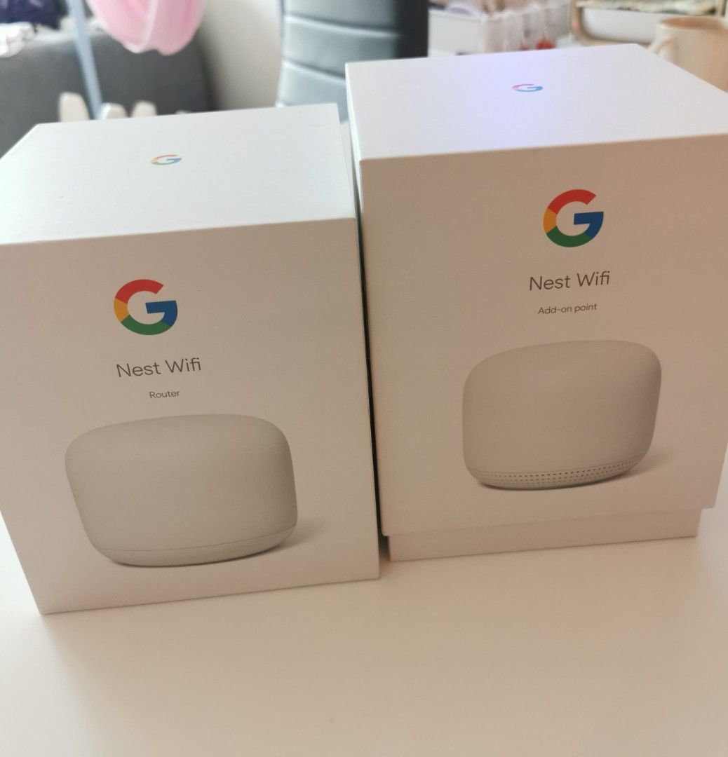 Google Nest Router + Add on point, Computers & Tech, Parts & Accessories, Networking on Carousell