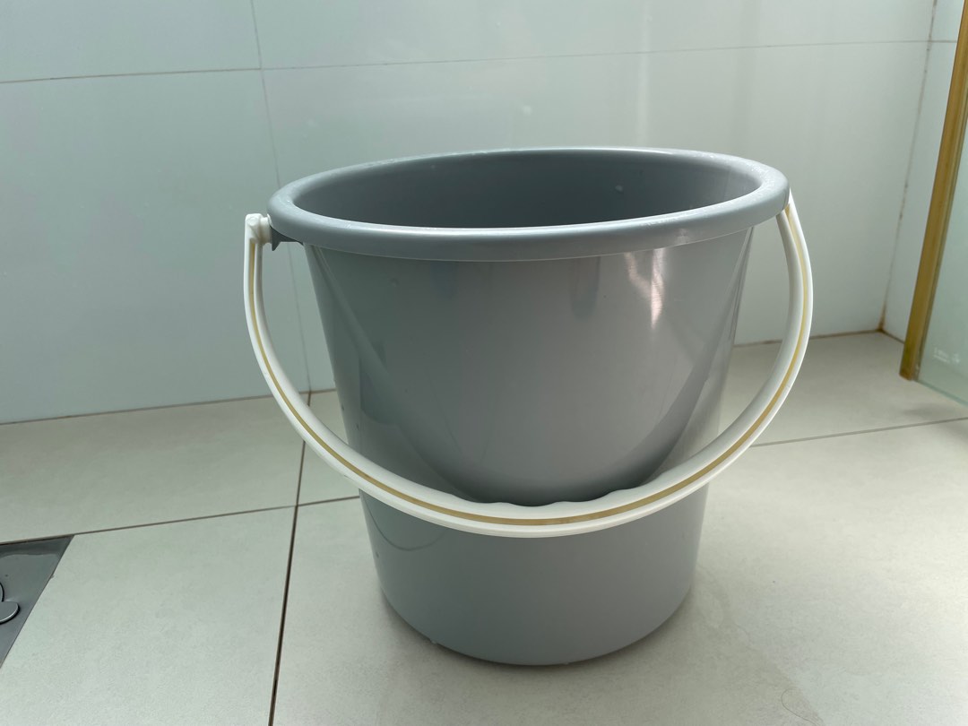 Grey Bucket, Furniture & Home Living, Bathroom & Kitchen Fixtures on ...