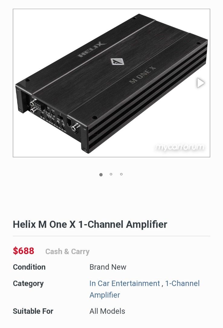 Helix m six and m one x amplifier, Car Accessories, Electronics ...