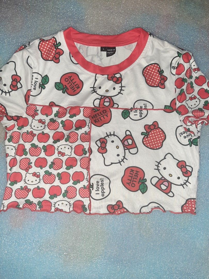 Hello Kitty Crop Top 2, Women's Fashion, Tops, Others Tops on Carousell