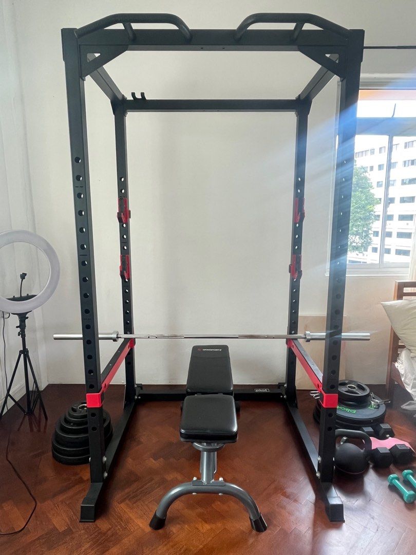 Home Gym Power Rack Set , Sports Equipment, Exercise & Fitness, Weights ...